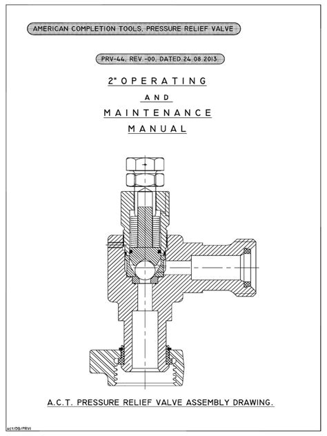 Maintenance Manual Relief Valve Pdf