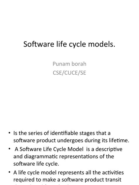 software life cycle models pdf