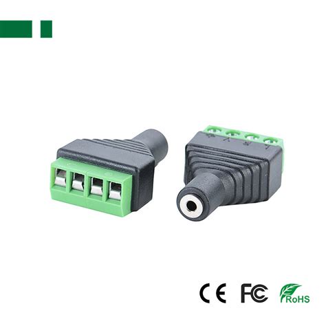 Cbn 085f4 2 5mm Audio Stereo Female To 4 Pin Terminal Connector