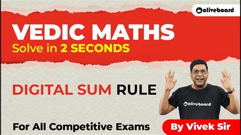 Digital Sum Rule Vedic Maths Tricks For Fast Calculation Solve In 2