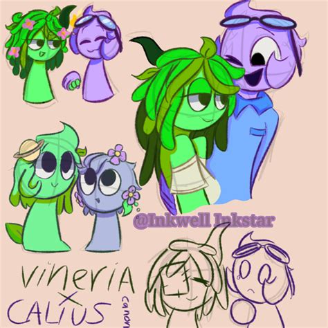 Vineria And Calius Sprunki Art Arte Fofa Arte De Fã Fan Art