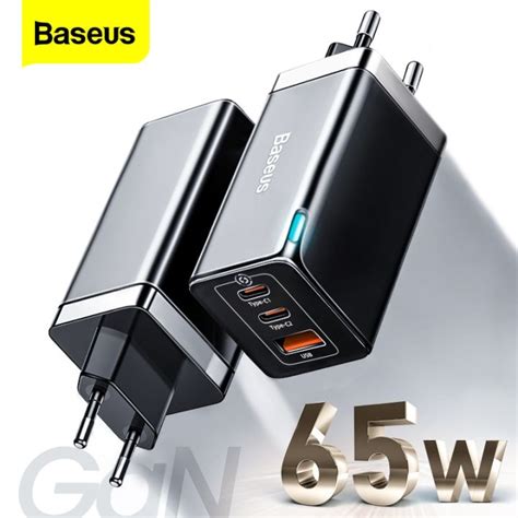 Baseus GaN 65W USB C Charger Quick Charge 4 0 3 0 QC4 0 QC PD3 0 PD USB C Type C Fast USB