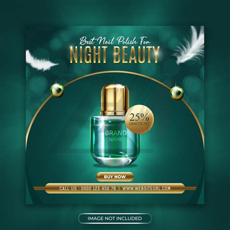 دانلود قالب پست اینستاگرام طرح محصولات آرایشی و بهداشتی رنگ آبی روشن