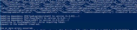 Issue Exporting Microsoft365dsc Configuration Via Powershell · Issue