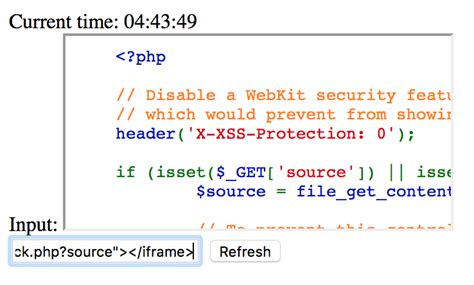 How Could I Display The Source Filephp In Html Stack Overflow