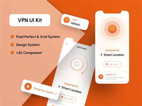 vpn ui kit mobile app — ux ui design by vinay kumar on dribbble