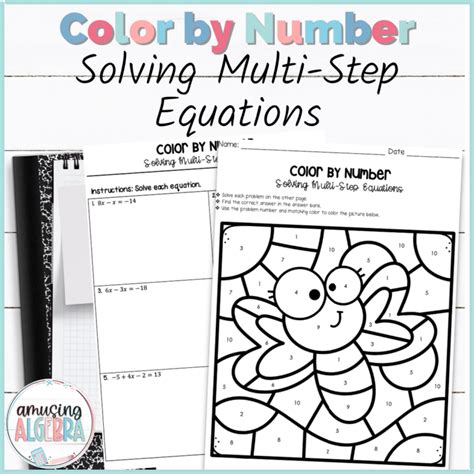 Solving Multi Step Equations Coloring Activity Made By Teachers