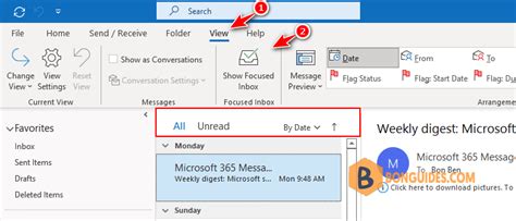 How To Turn Off Or Disable Focused Inbox In Outlook Microsoft 365