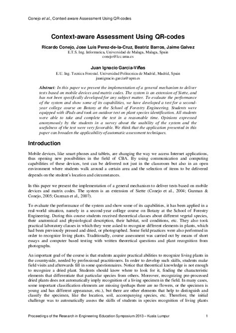 pdf context aware assessment using qr codes beatriz barros