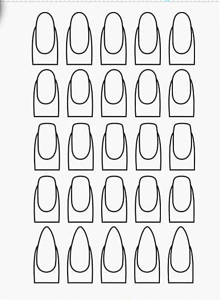 Nails Outline Design