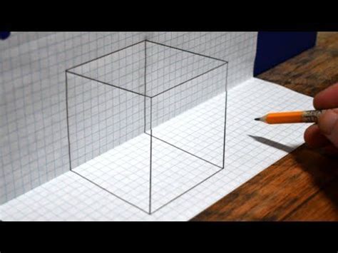 Learn To Create A Realistic D Cube On Graph Paper