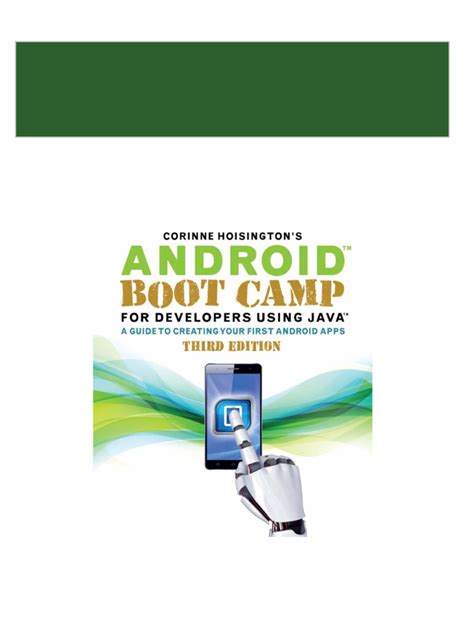 Android Boot Camp For Developers Using Java A Guide To Creating Your