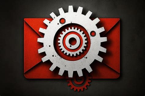 Premium Ai Image Letter And Gear Icon Illustration Background Generative Ai