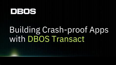 Alex Poliakov On Linkedin Building Crashproof Apps With Dbos Transact