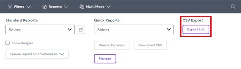 How To Run A CSV Export From The System Evotix
