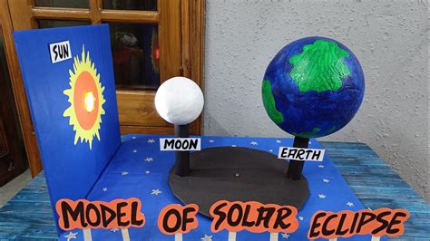How To Make 3d Model Of Solar Eclipseschool Model For Exhibition