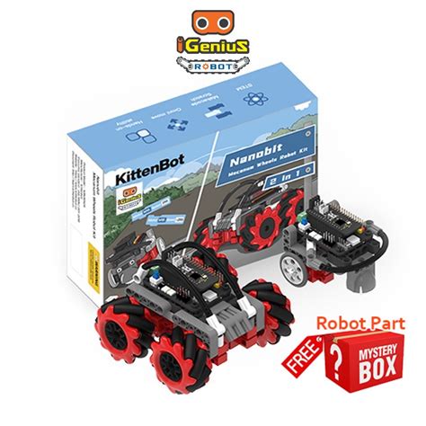 ลดพิเศษ รถโรบอท Kittenbot Omni Directional Mecanum Wheels Nanobit 2in1