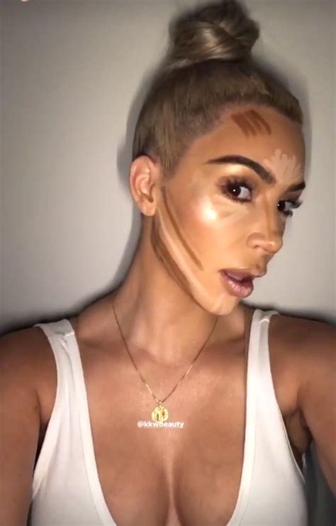 Kim Kardashian Makeup Contouring You Saubhaya Makeup