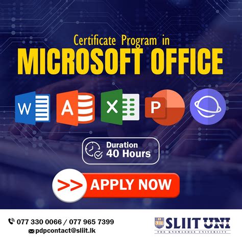 Sliit Join The Certificate Program In Microsoft Program