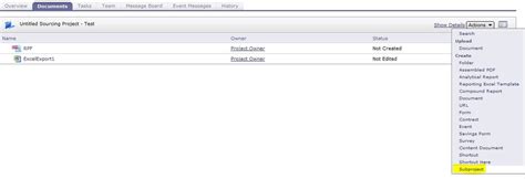 Ariba Sourcing Process Management Working With Projects