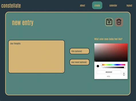 GitHub Cyanne Jones Constellate A Journaling App