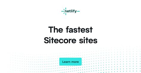 netlify and sitecore