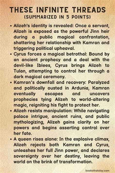 These Infinite Threads Summary Characters And Themes