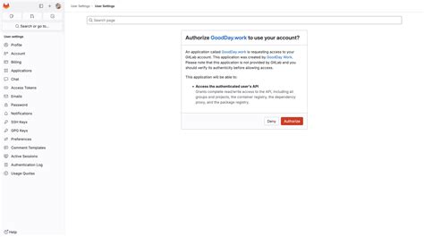 Gitlab Goodday Help