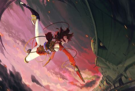 Mumei Female Soldier Thick Thigh Sunset Koutetsujou No Kabaneri