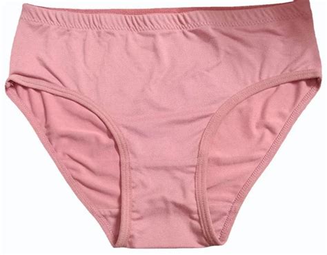 Light Pink Cotton Women Panty With Inner Elastic Waistband Size L At