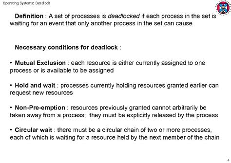 Operating Systems Deadlock Examples Traffic Jam