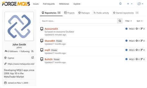 New Metatrader 5 Platform Build 5100 Transition To Git And Mql5 Algo Forge Developer Hub Dark