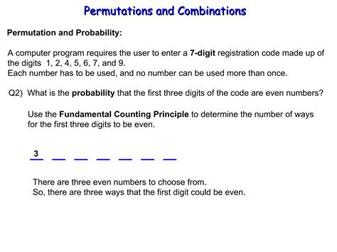 Permutations And Combinations Ppt