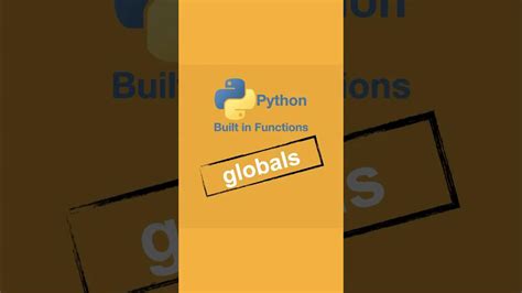 Globals Python Yerleşik Gömülü Built In Fonksiyonlar Coding Python