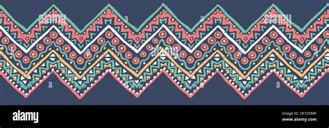 Hand Drawn Abstract Seamless Pattern Ethnic Background African Style Great For Textiles