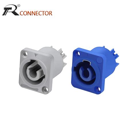 1pc 3 핀 여성 Powercon 패널 마운트 잭 소켓 Nac3fca Nac3mpa 1 섀시 플러그 패널 어댑터 전문