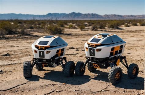 Autonomous Robots Exploring Rough Terrain Premium Ai Generated Image
