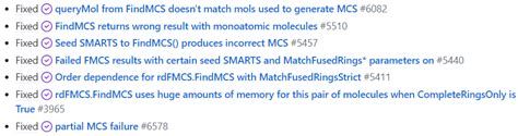 RDKit Blog New MCS Features In