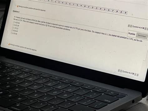 Solved 4 Compeny Just Paid A Dividend Of 0 65 Per Share