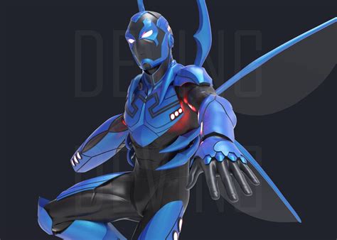 Blue Beetle Armor 3d Printable For Cosplay Etsy Sweden
