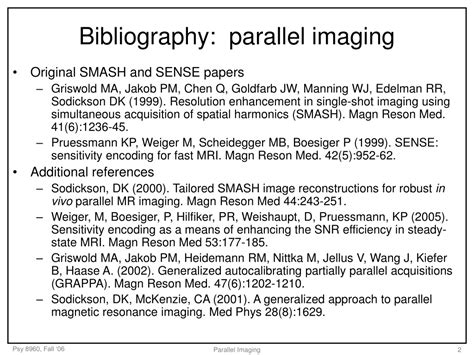Ppt Parallel Imaging Powerpoint Presentation Free Download Id9327856