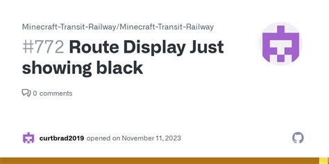 Route Display Just Showing Black · Issue 772 · Minecraft Transit Railwayminecraft Transit