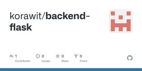 GitHub Korawit Backend Flask