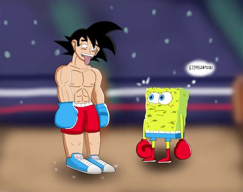 Goku And Spongebob Boxing Match By Cristiandarkradx On Deviantart
