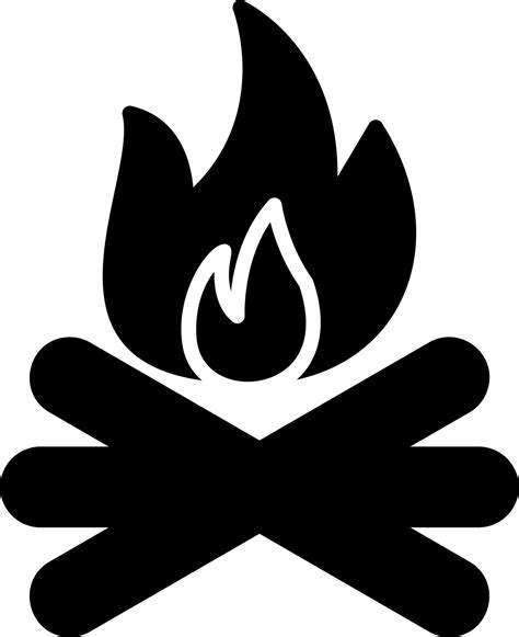 Bonfire Vector Icon 21064341 Vector Art At Vecteezy