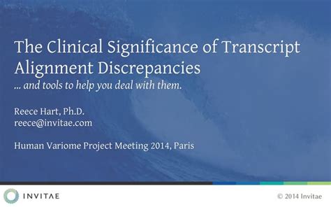 the clinical significance of transcript alignment discrepancies pdf