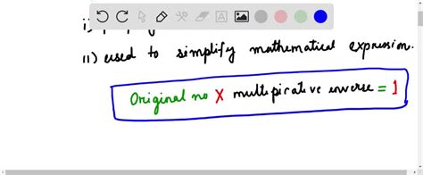 SOLVED Find The Multiplicative Inverse Of Each
