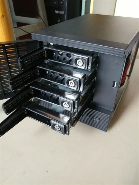 Cfi A7879 Mini Itx Nas Server Case With 4 Hot Swappable Hdd Ssd Trays