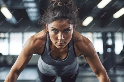 Premium Ai Image The Strength And Agility Of A Female Athlete As She