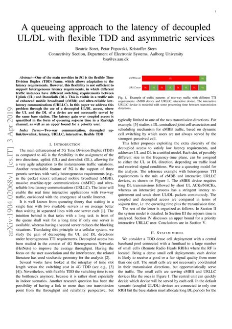 A Queueing Approach To The Latency Of Decoupled Ul Dl With Flexible Tdd